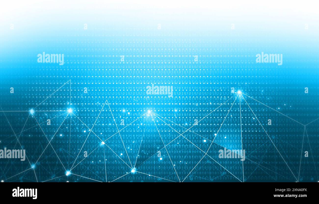 Abstract Network Connection Background Digital Illustration Stock