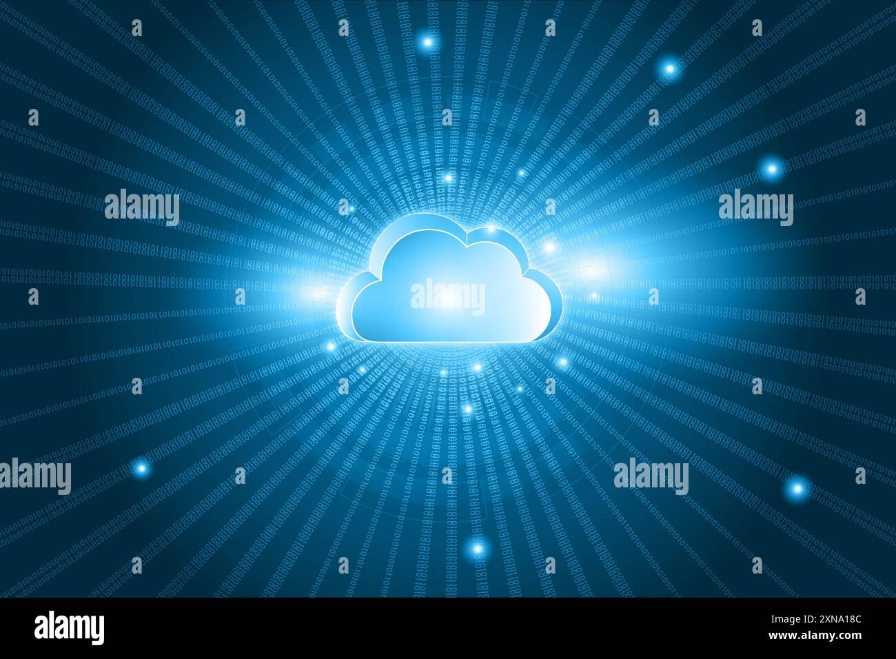 Cloud computing concept. Cloud network. 3d illustration Stock Photo - Alamy