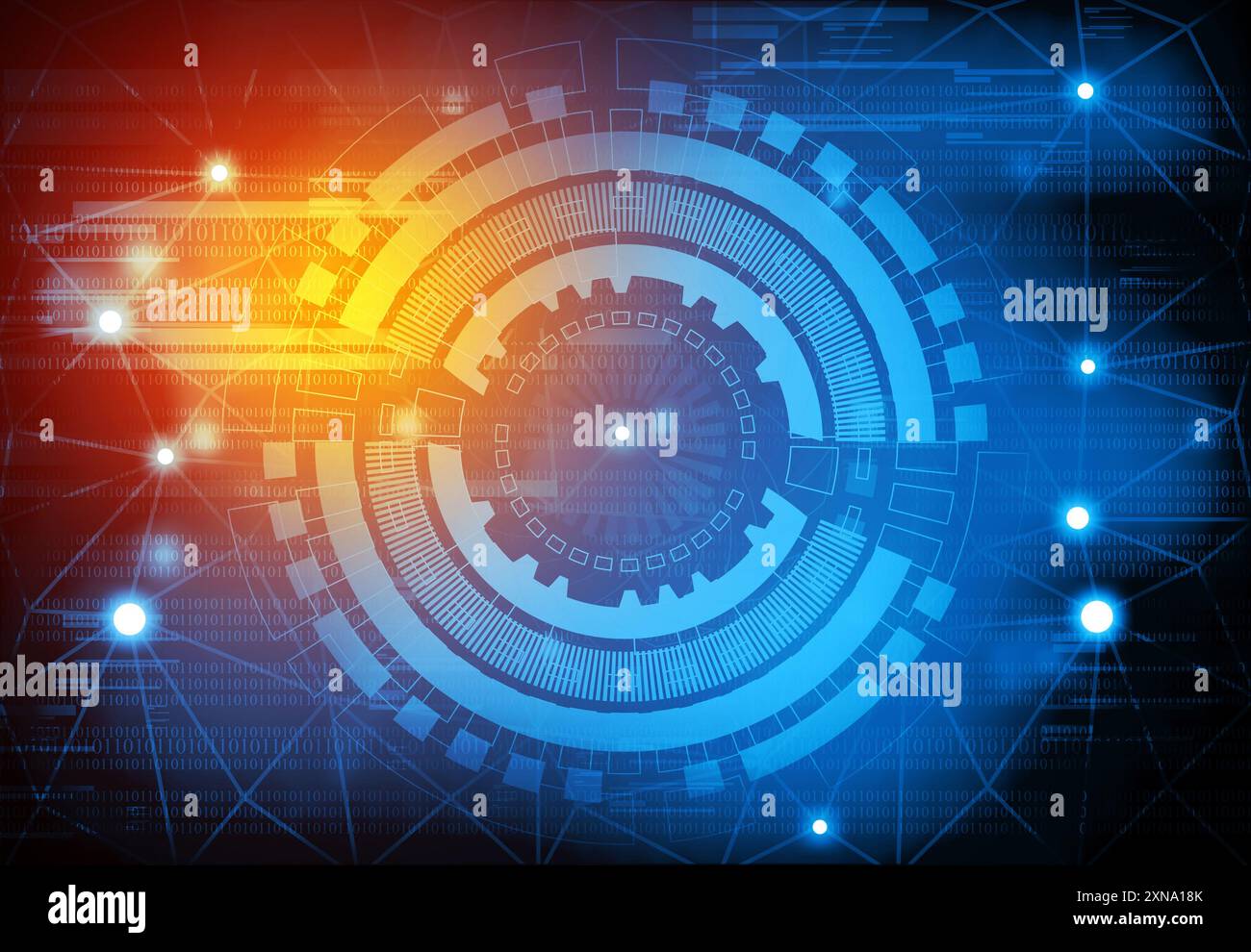 Modern communication technology background. Digital illustration Stock ...