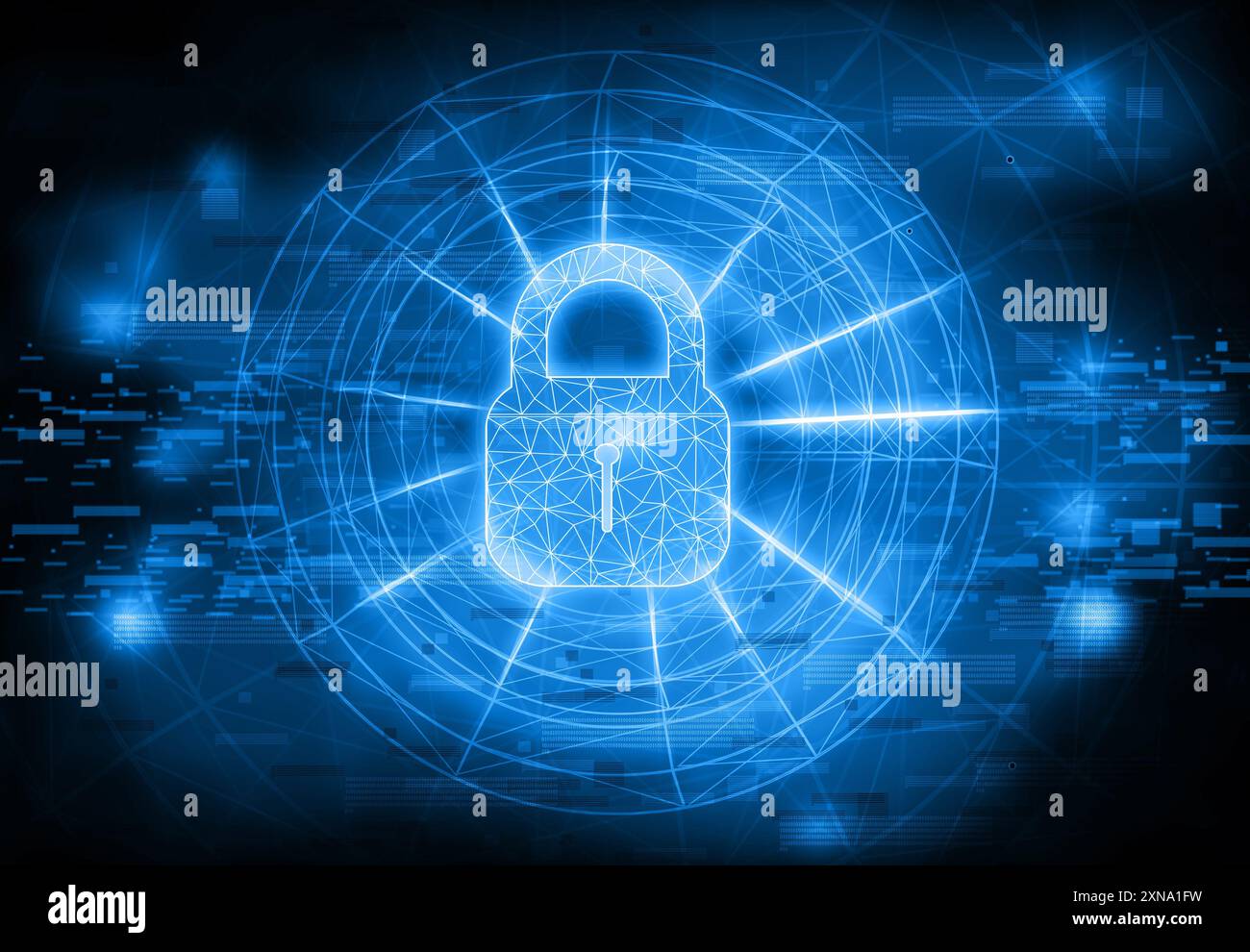 Background image of Internet security. Closed Padlock in Digital tech ...