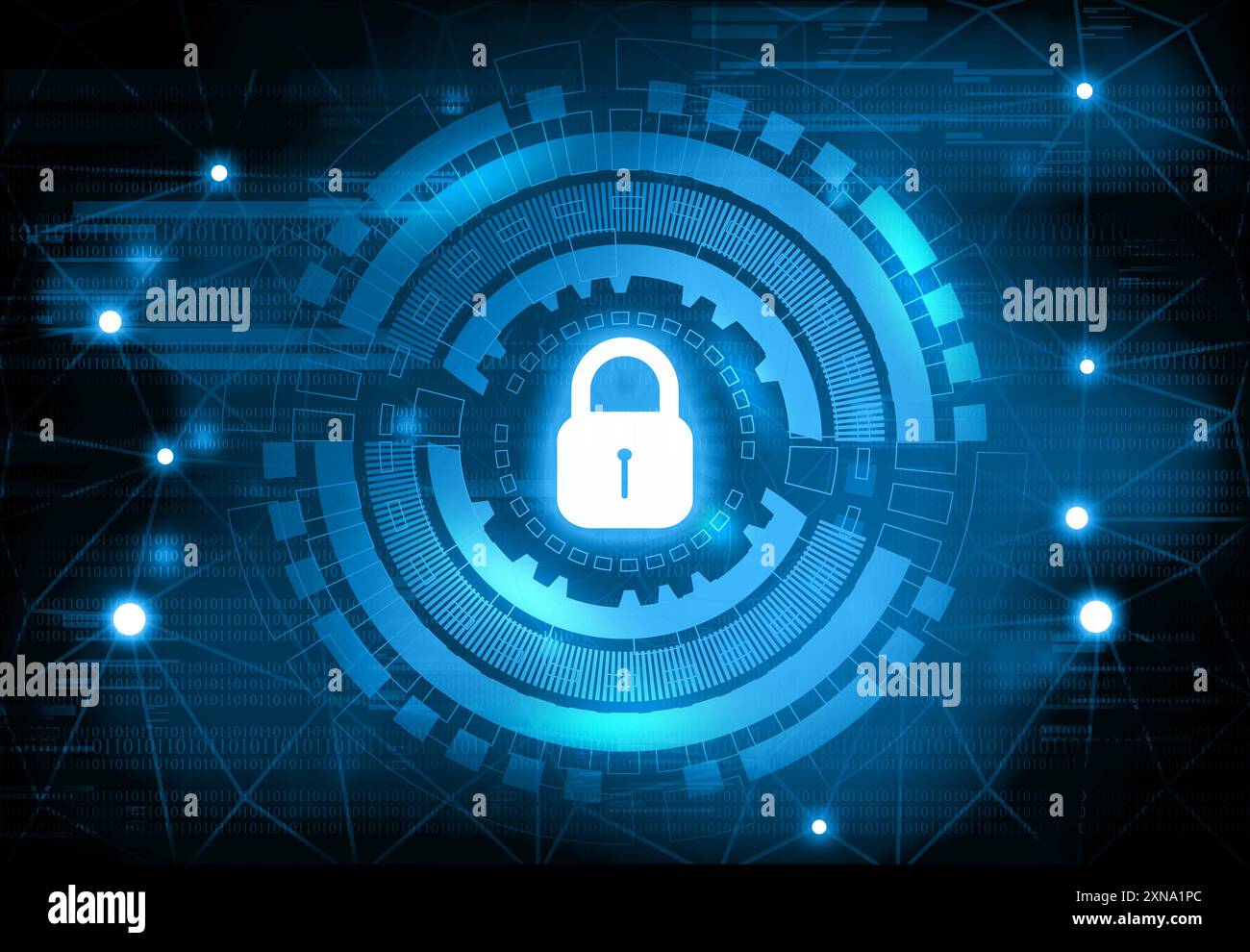 Background image of Internet security. Closed Padlock in Digital tech ...