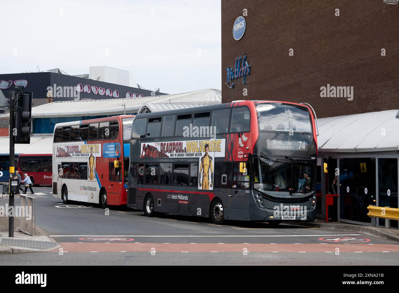 West Bromwich bus station, Sandwell, West Midlands, England, UK Stock ...
