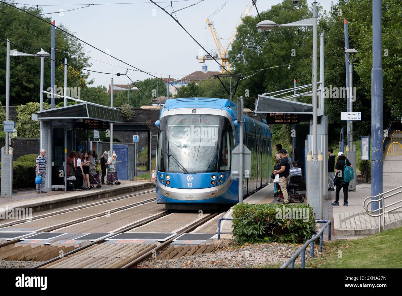 West Bromwich Central tram station, Sandwell, West Midlands, England ...