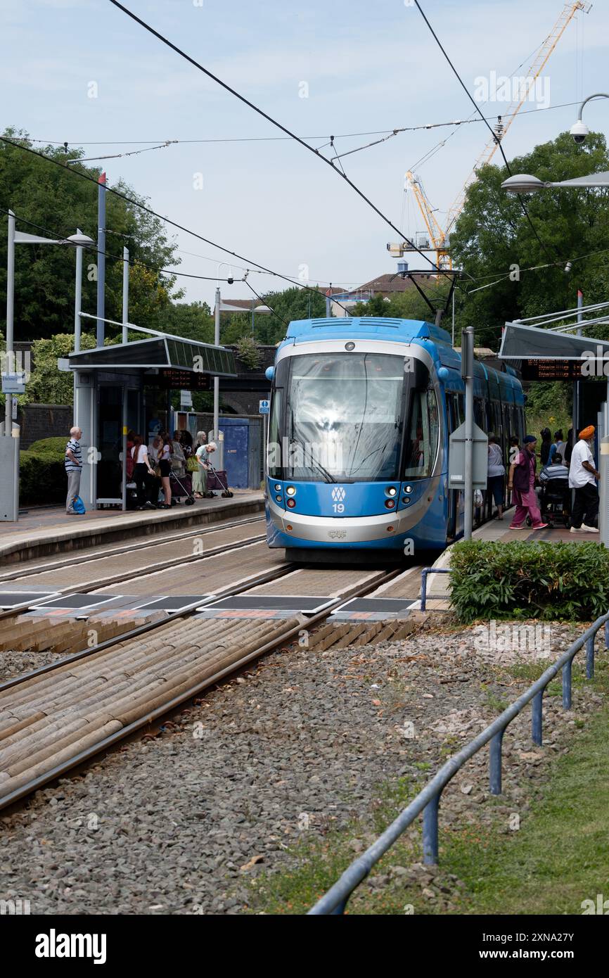 West Bromwich Central tram station, Sandwell, West Midlands, England ...