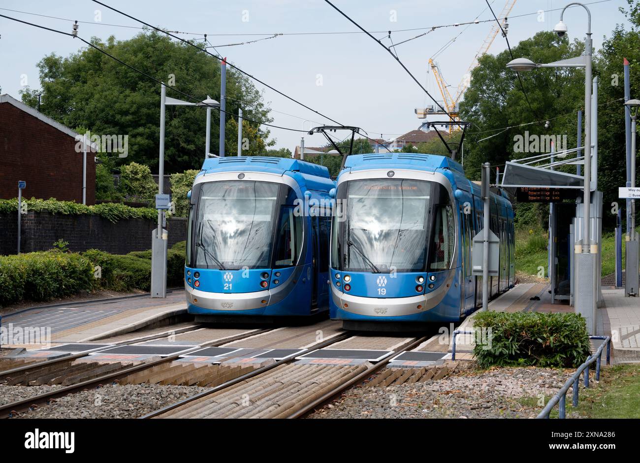 West Bromwich Central tram station, Sandwell, West Midlands, England ...