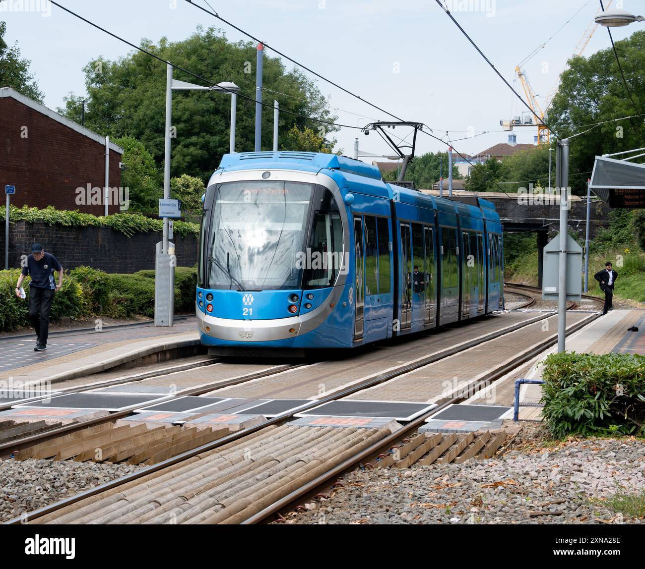 West Bromwich Central tram station, Sandwell, West Midlands, England ...
