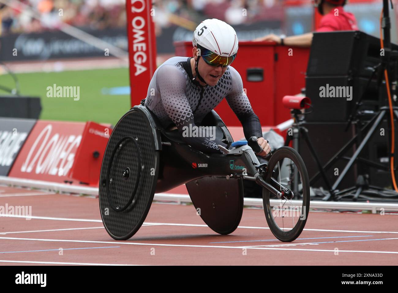 Nathan MAGUIRE of Great Britain in the mens T54 wheelchair 1500 metres ...