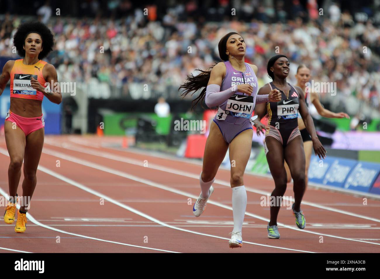 Yemi Mary JOHN of Great Britain wins the national womens 400 metres at ...
