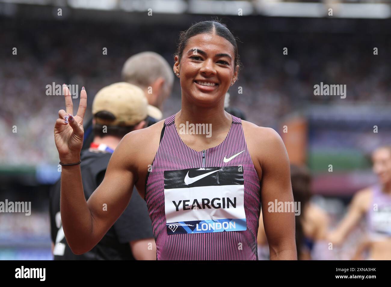 Nicole YEARGIN of Great Britain in the national womens 400 metres at ...