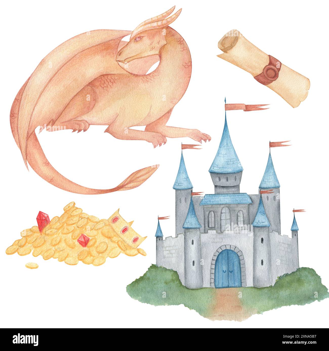 Dragon scroll Cut Out Stock Images & Pictures - Alamy