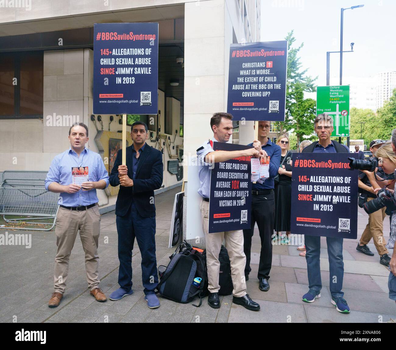 Westminster, London 31st July 2024. Protesters from the David vs ...