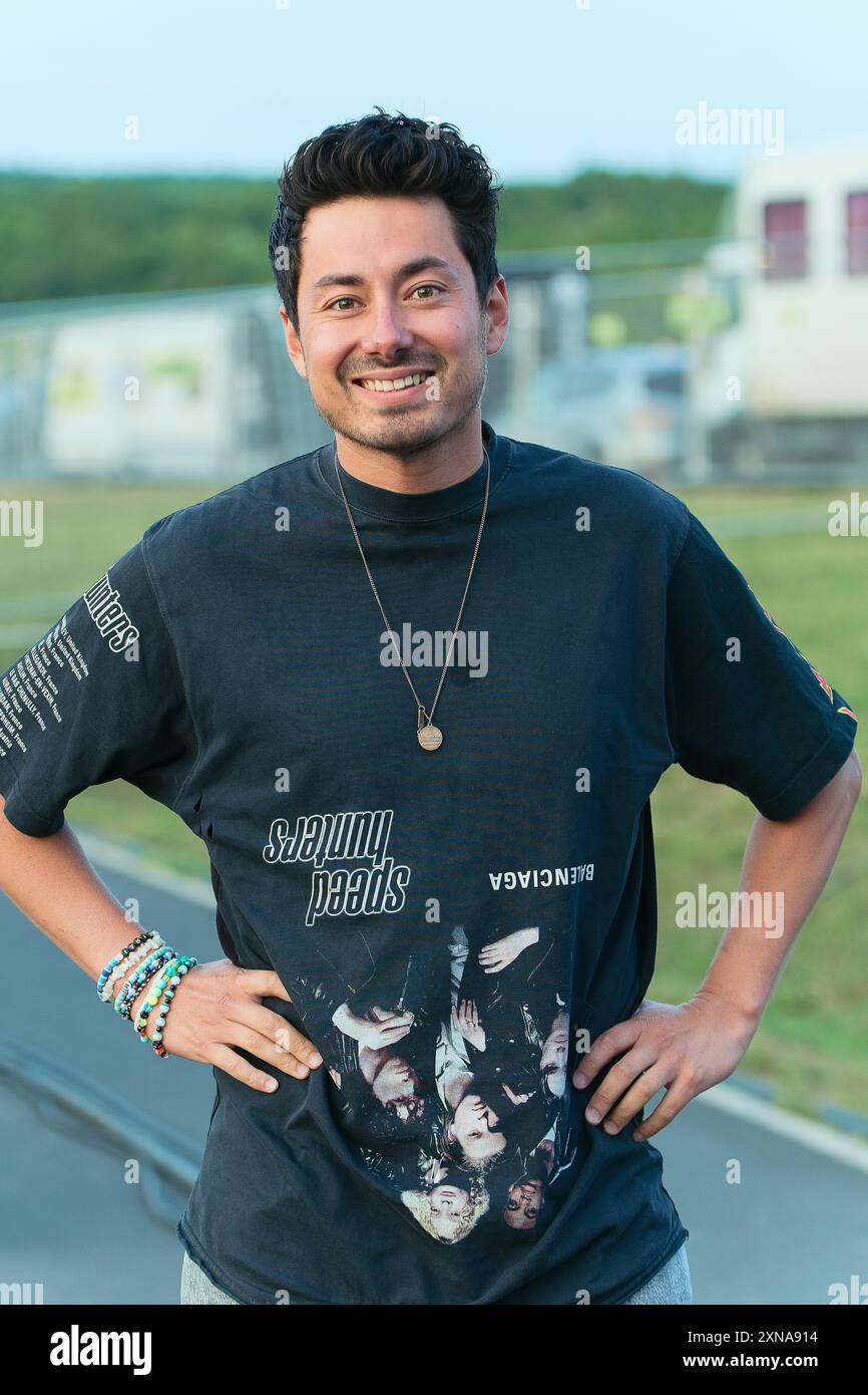 Mirai Navratil, frontman of the band Mirai at the opening of the ...