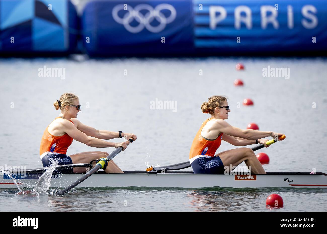 PARIS - Veronique Meester and Ymkje Clevering in action during the semi ...