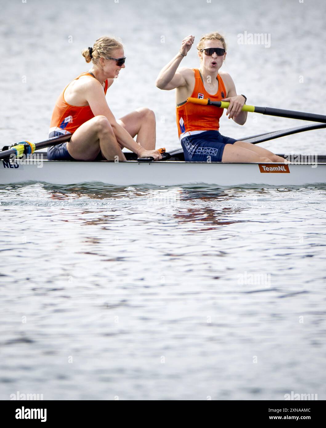 PARIS - Veronique Meester and Ymkje Clevering in action during the semi ...