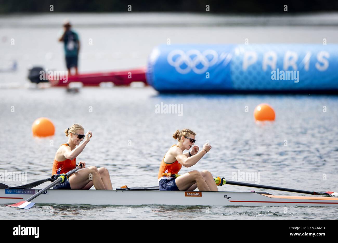 PARIS - Veronique Meester and Ymkje Clevering in action during the semi ...
