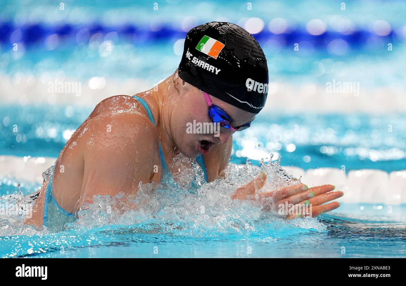 Ireland's Mona McSharry during her Women's 200m Breaststroke Heat at ...