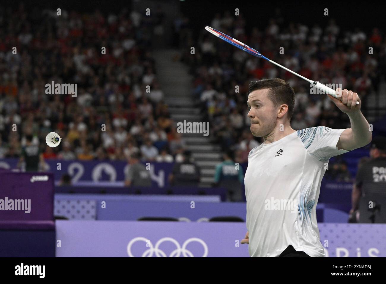 Paris, France. 31st July, 2024. Kalle Koljonen of Finland plays against ...