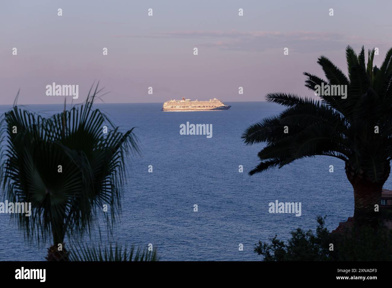 Large cruise boat on the French Riviera Stock Photo - Alamy