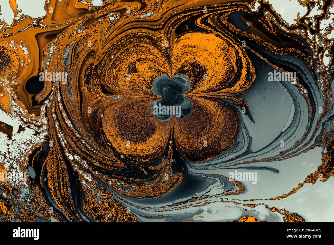 Abstract ebru cover art. Floral Ebru marbling texture background design ...