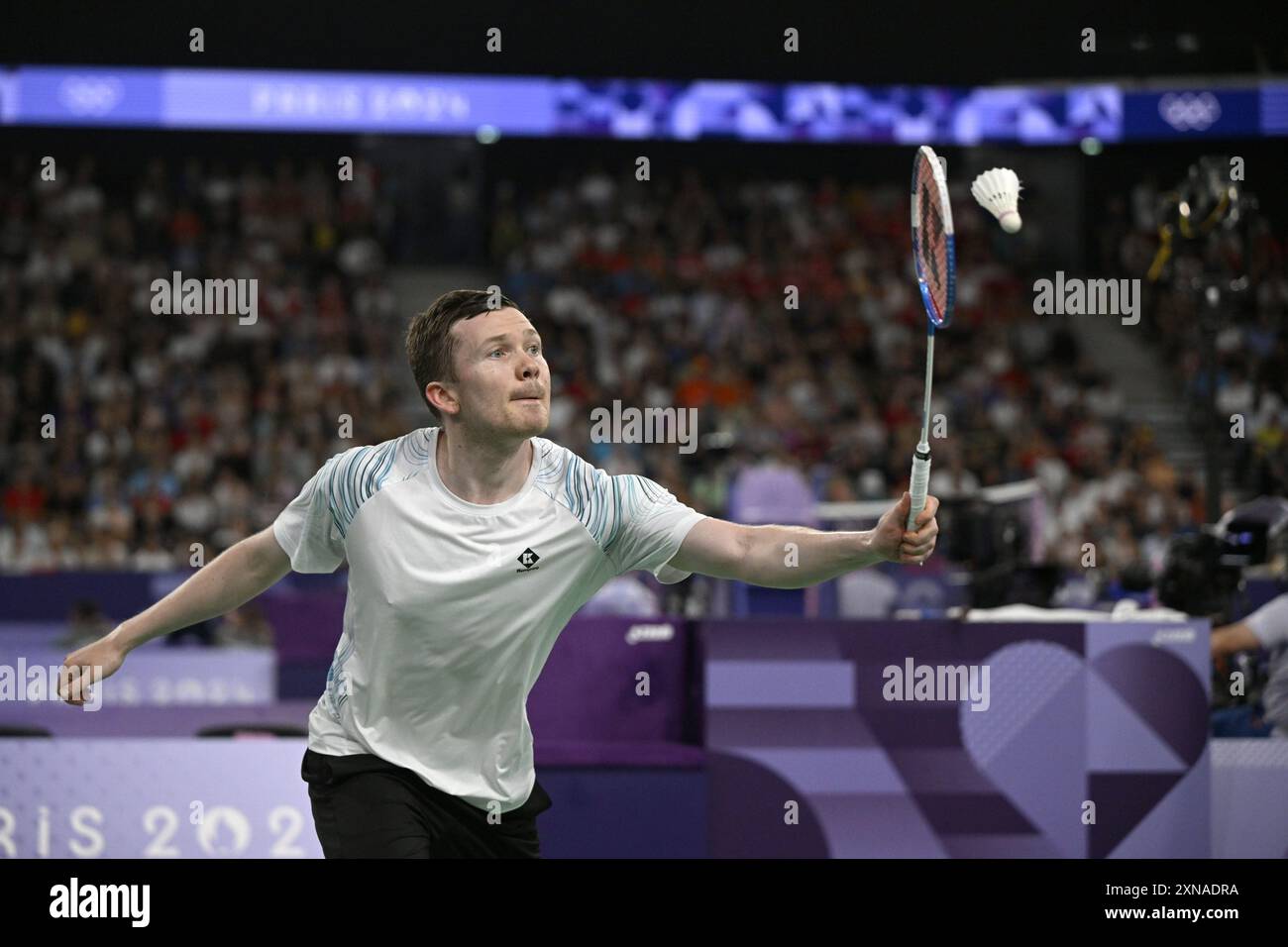 Paris, France. 31st July, 2024. Kalle Koljonen of Finland plays against ...