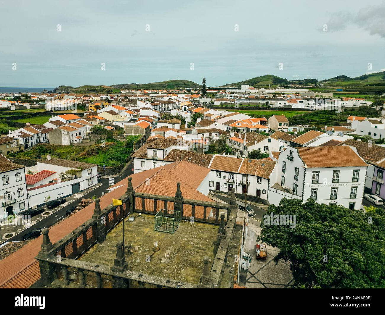 Ribeira Grande town in the Ponta Delgada island. Sao Miguel, Azores ...