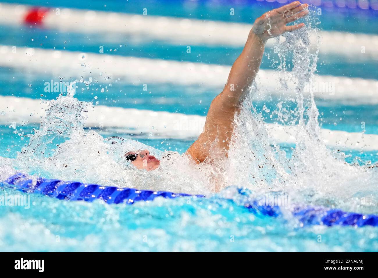 David Gerchik, of Israel, competes during a heat in the men's 200-meter ...