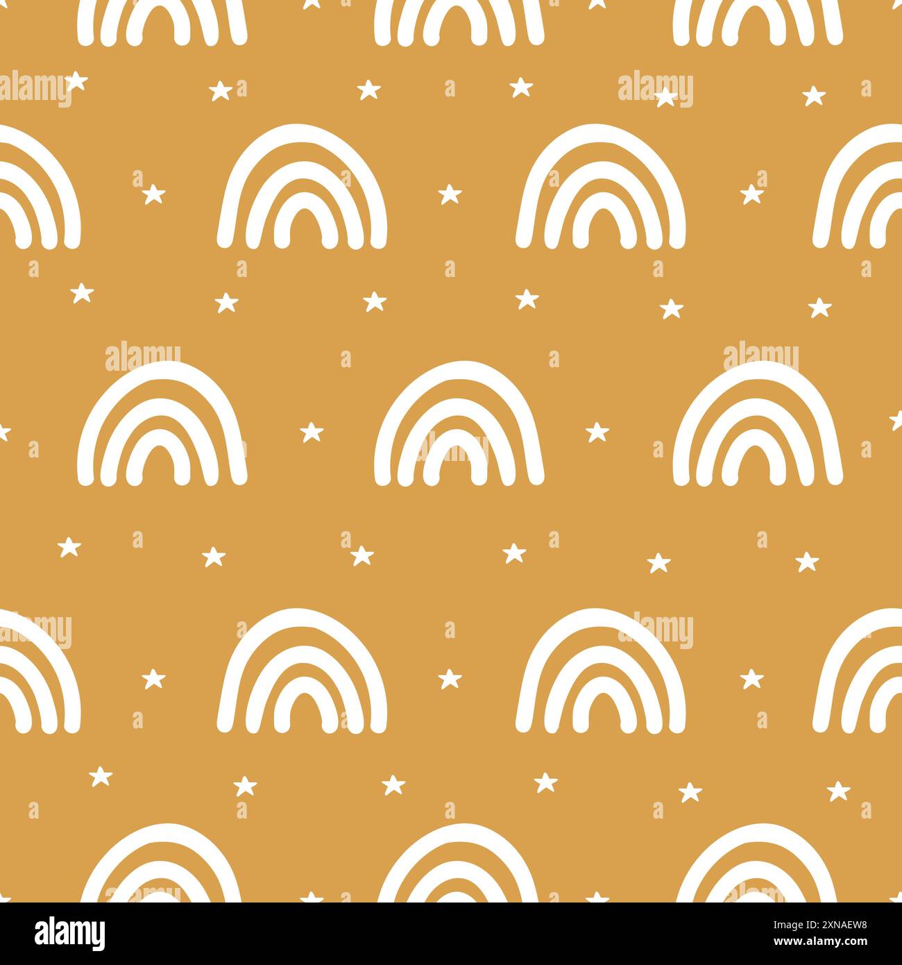 Bohemian Baby pattern with Rainbow. Gender Neutral Nursery Cute ...