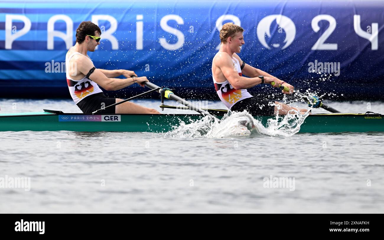 31 July 2024, France, Vaires-Sur-Marne: Olympics, Paris 2024, rowing ...