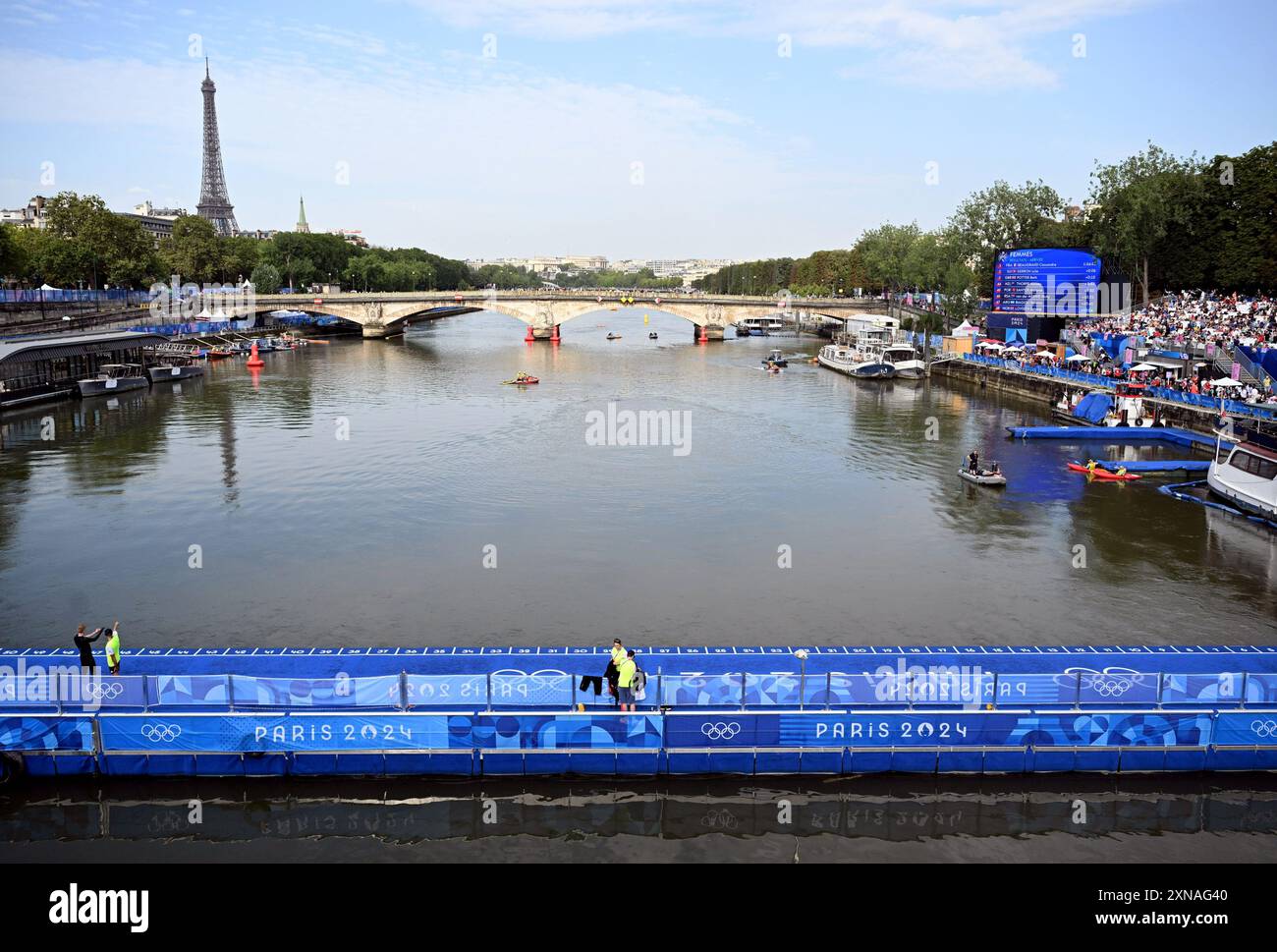 Paris, France. 31st July, 2024. The venue of the swimming portion of ...