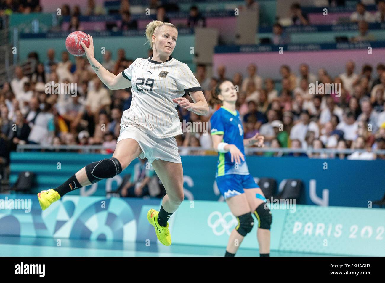 Antje Doell of Germany, Handball, Women's Preliminary Round Group A ...