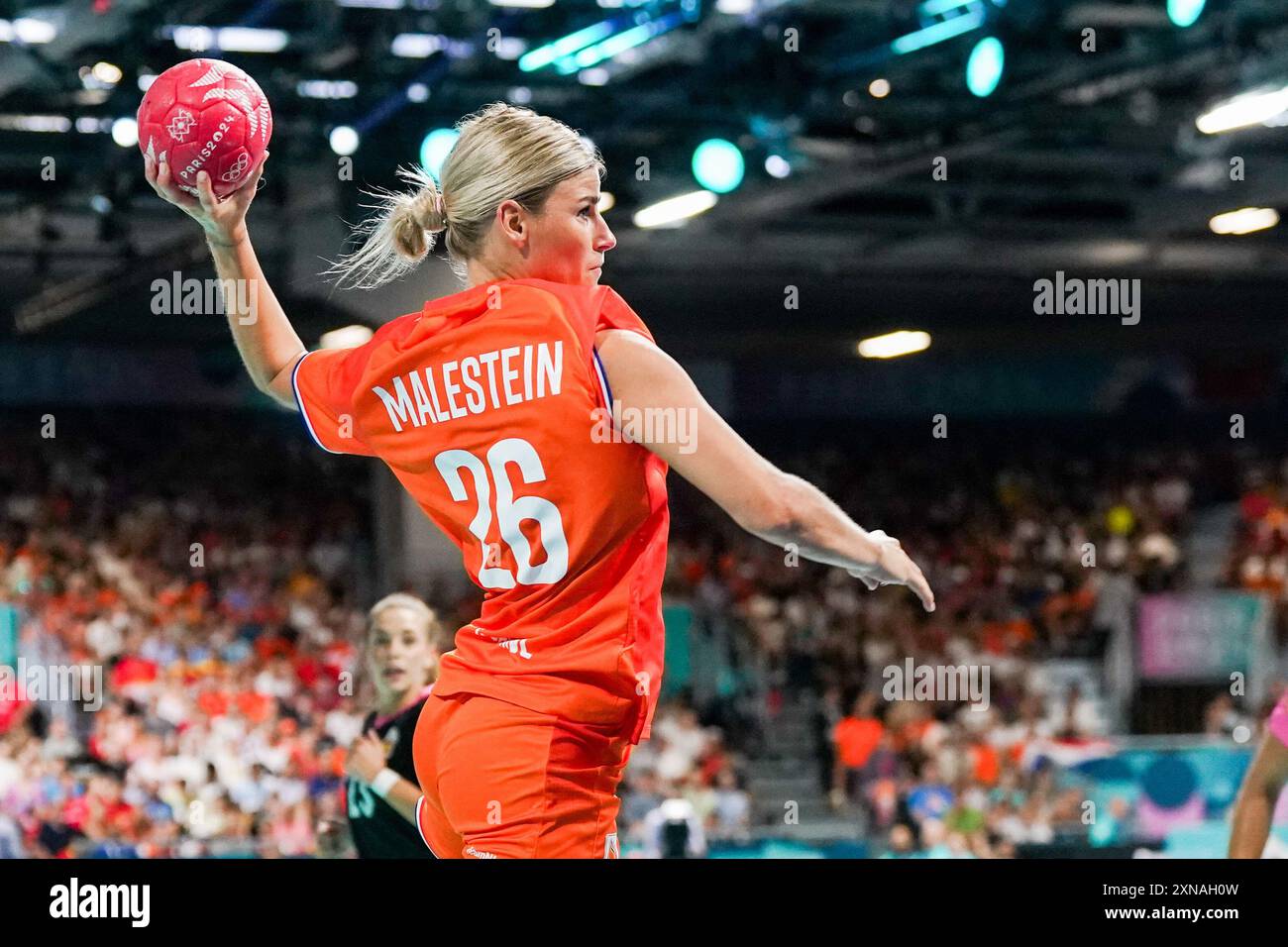 Angela Malestein of The Netherlands, Handball, Women's Preliminary ...