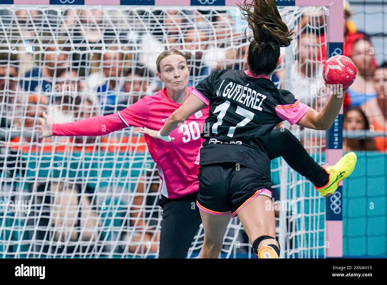 Jennifer Maria Gutierrez of Spain, Rinka Duijndam of The Netherlands ...