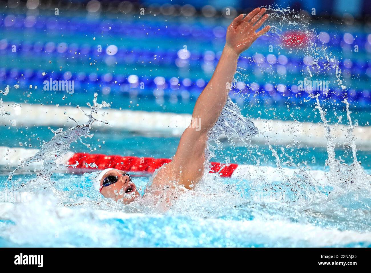 Ryan Murphy, of the United States, competes during a heat in the men's ...