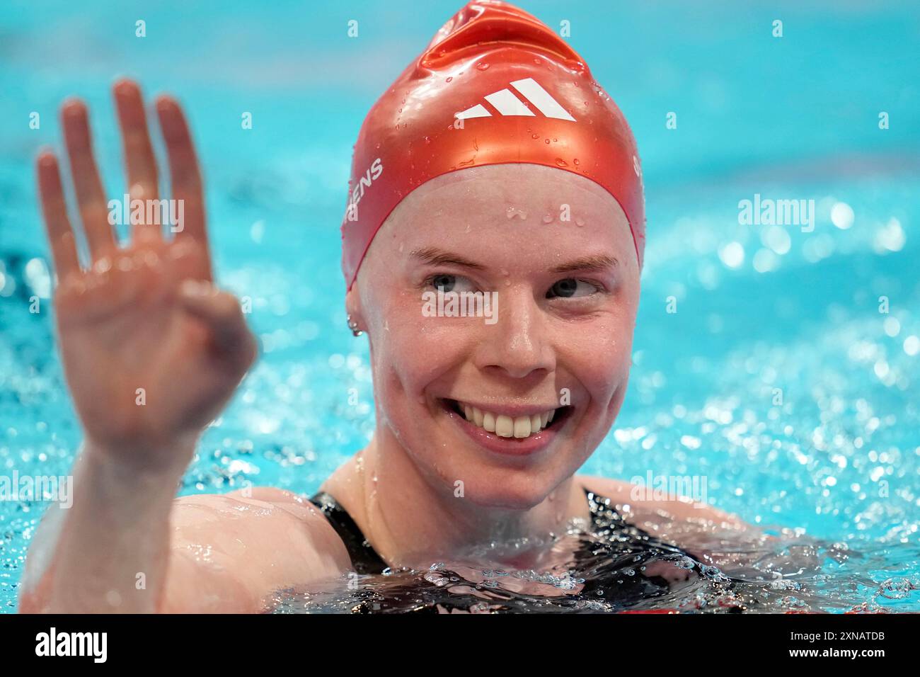 Laura Stephens, of Britain, competes during a heat in the women's 200 ...
