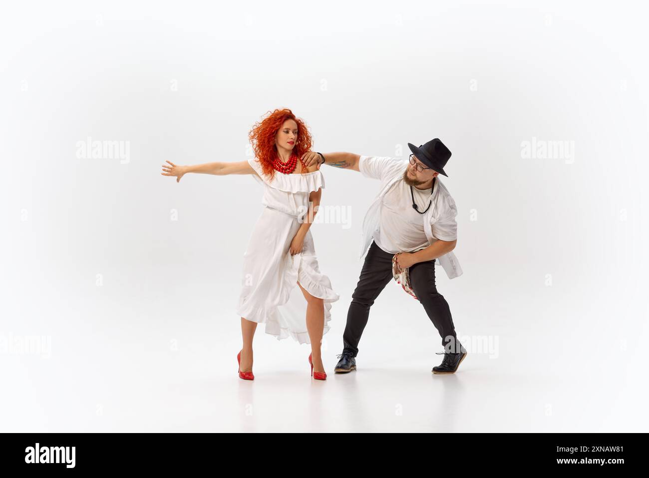 Salsa dancers practice passionately, perfecting each step and rhythm ...