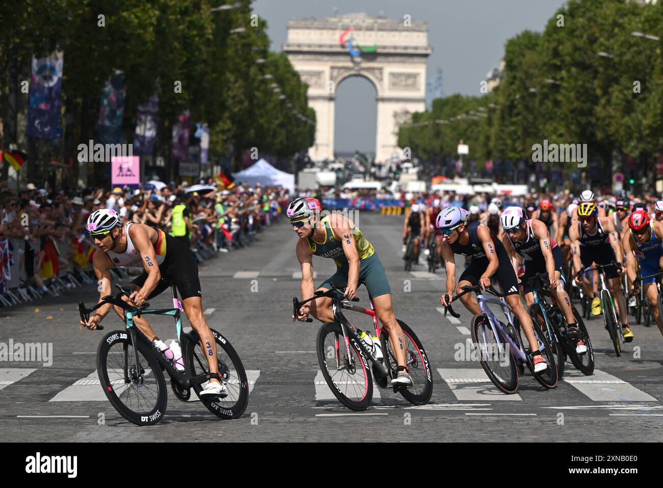 Paris, France. 31st July, 2024. Matthew Hauser of Australia (second ...