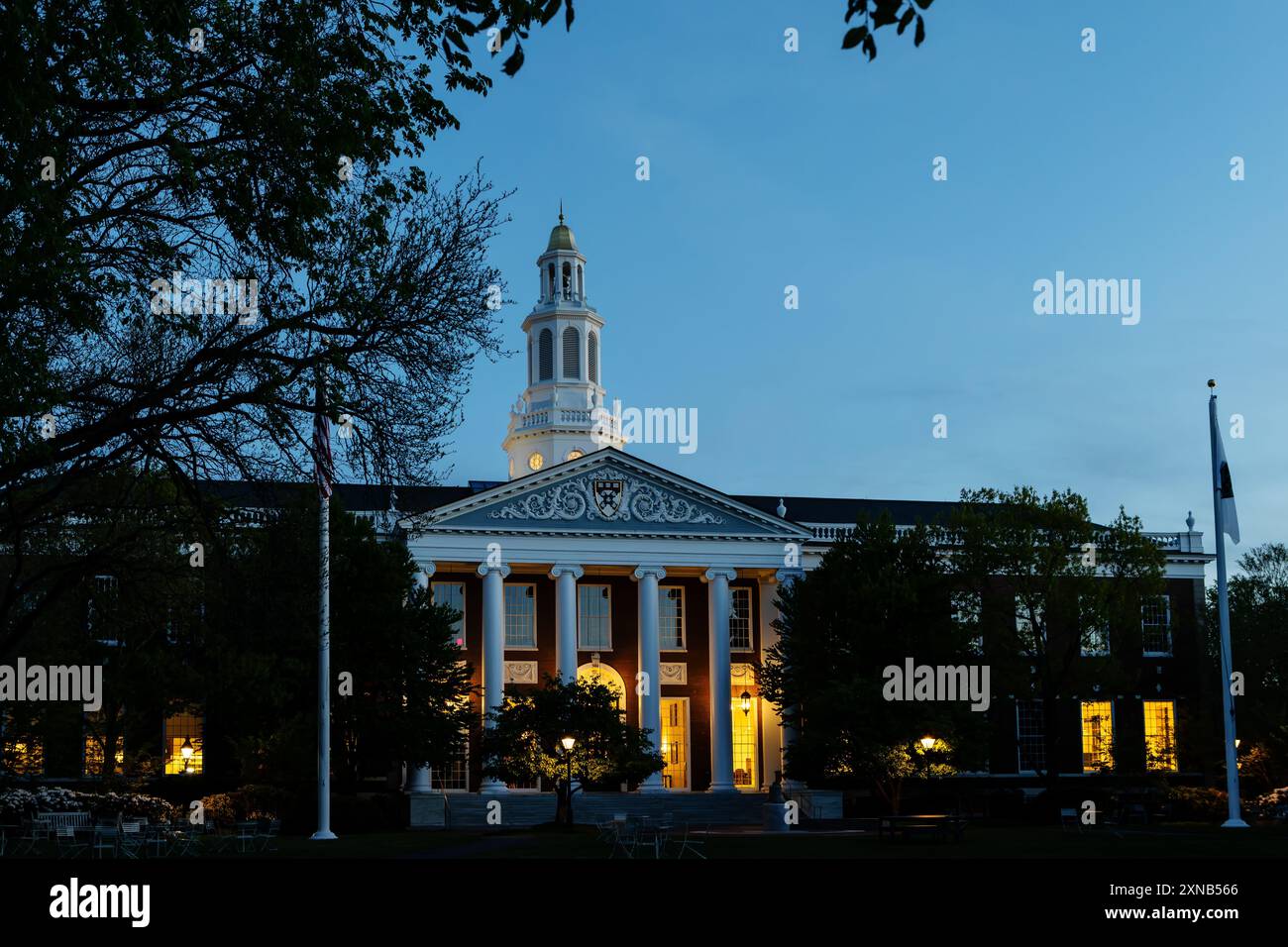 Boston, Massachusetts, USA - May 9, 2024: View of the Baker Library on ...