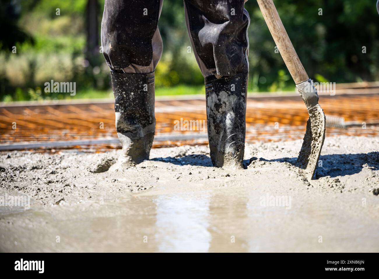 Rubber boots construction site hi-res stock photography and images - Alamy