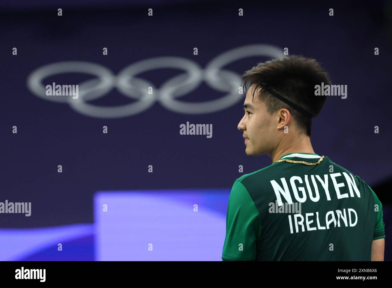 Paris, France. 31st July, 2024. Nhat Nguyen of Ireland reacts during ...