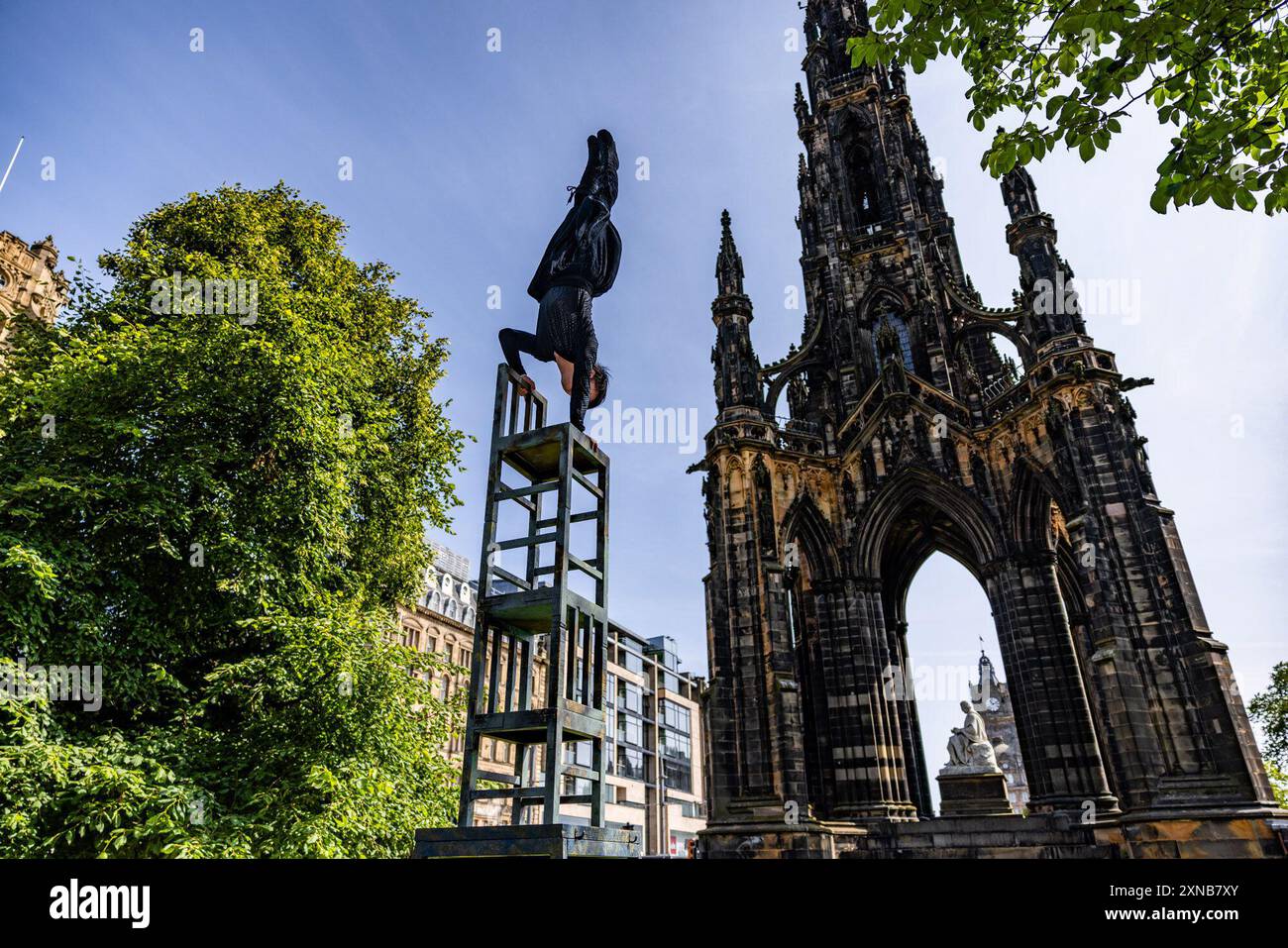 Edinburgh, United Kingdom. 31 July, 2024 Pictured: Cirquework’s hour ...