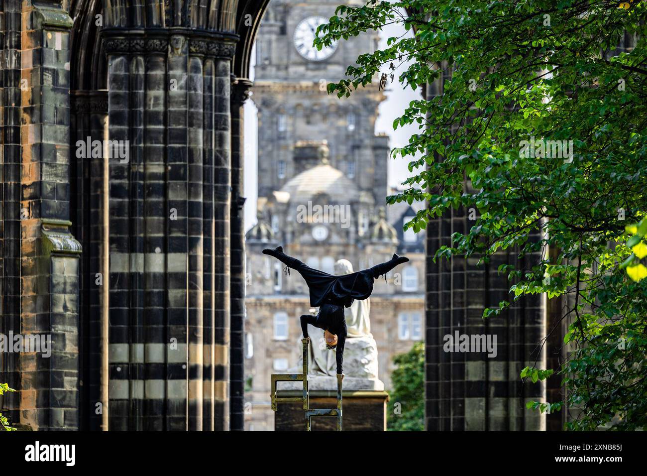 Edinburgh, United Kingdom. 31 July, 2024 Pictured: Cirquework’s hour ...
