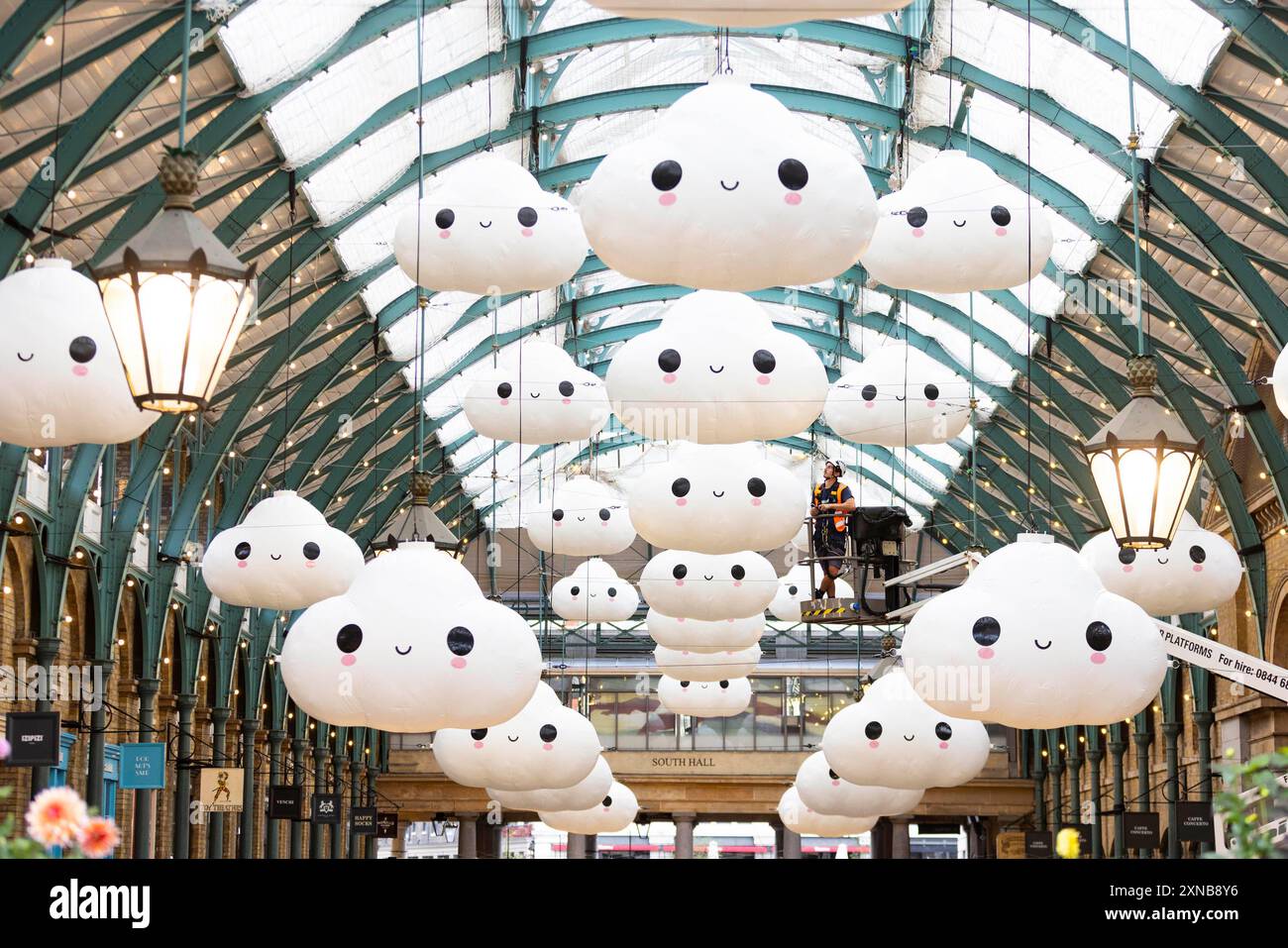 EDITORIAL USE ONLY 'Little Cloud World', a new large-scale installation ...