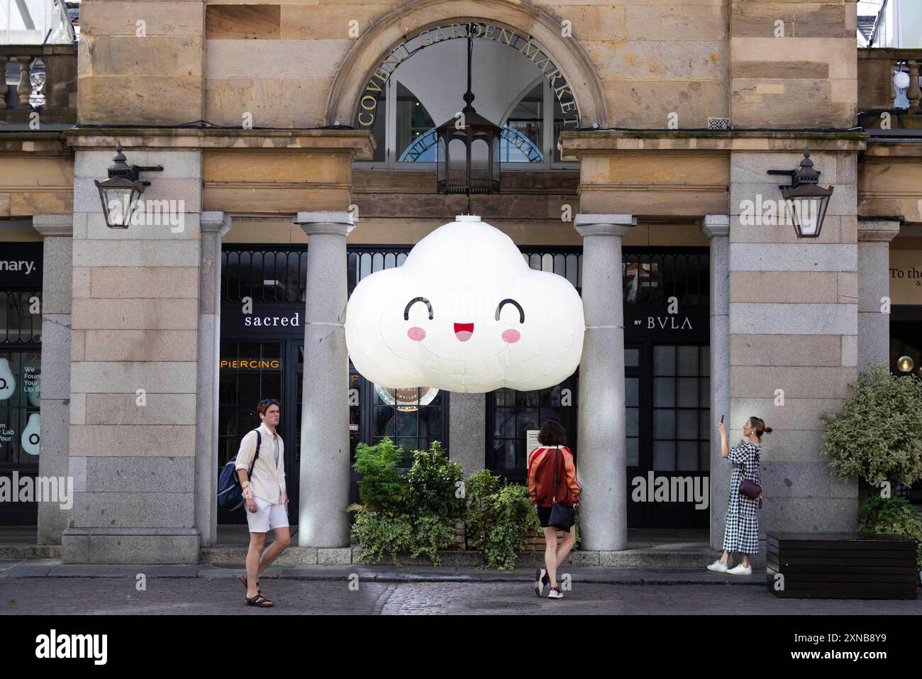 EDITORIAL USE ONLY 'Little Cloud World', a new large-scale installation ...