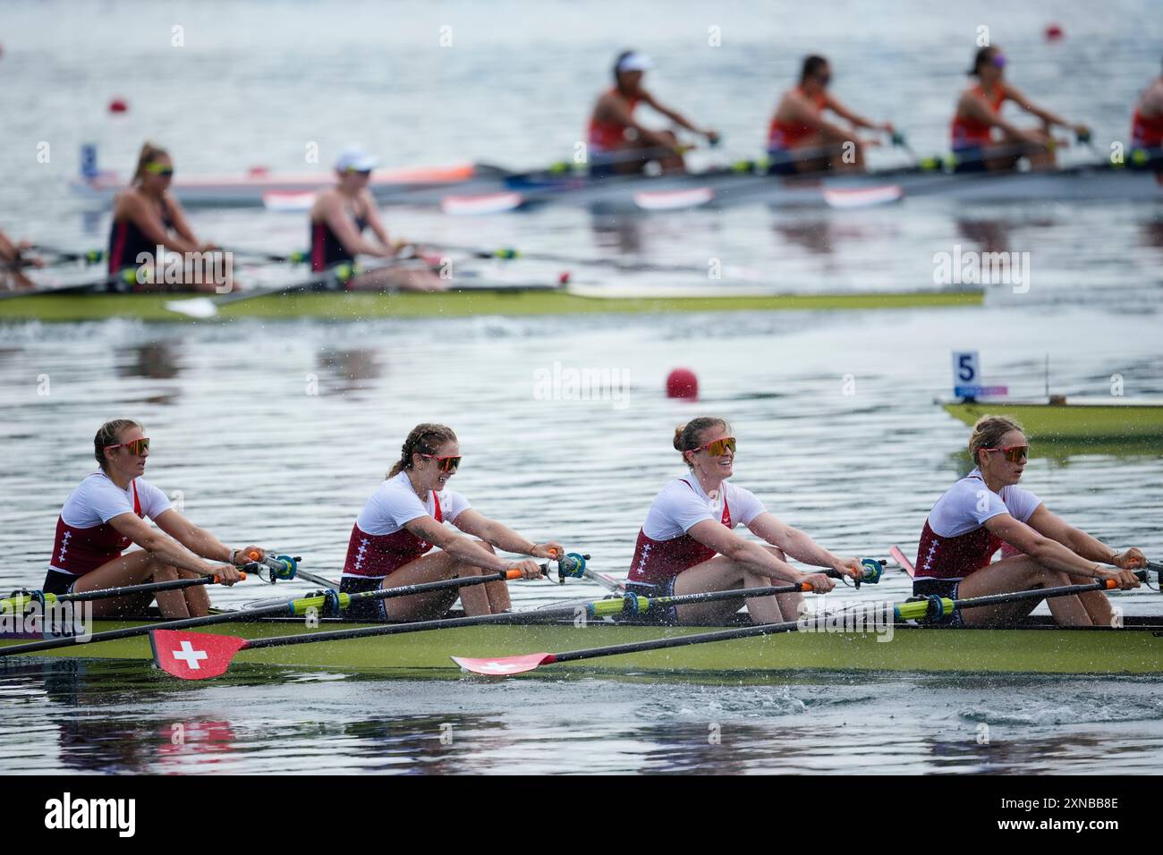 Switzerland's Fabienne Schweizer, Pascale Walker, Lisa Loetscher, Celia ...