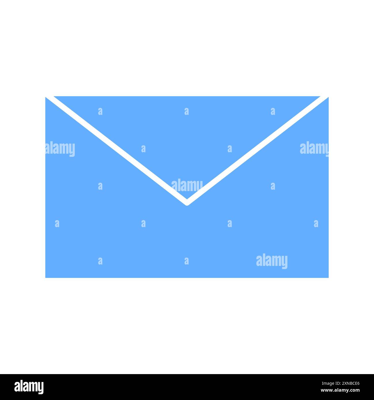Blue envelope icon. Simple mail symbol. Vector illustration Stock ...