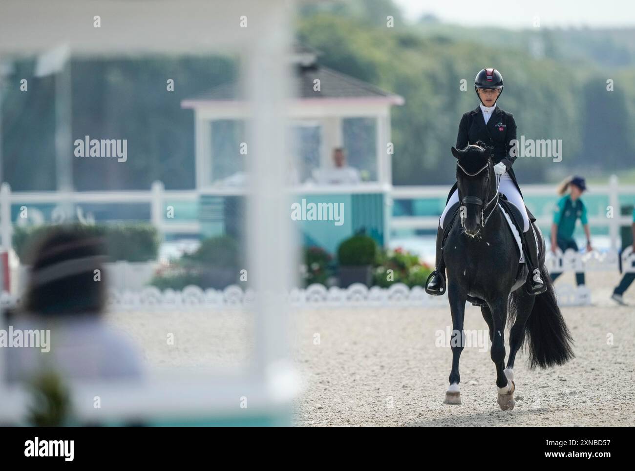 Norway's Isabel Freese, riding Total Hope Old, during the Equestrian ...