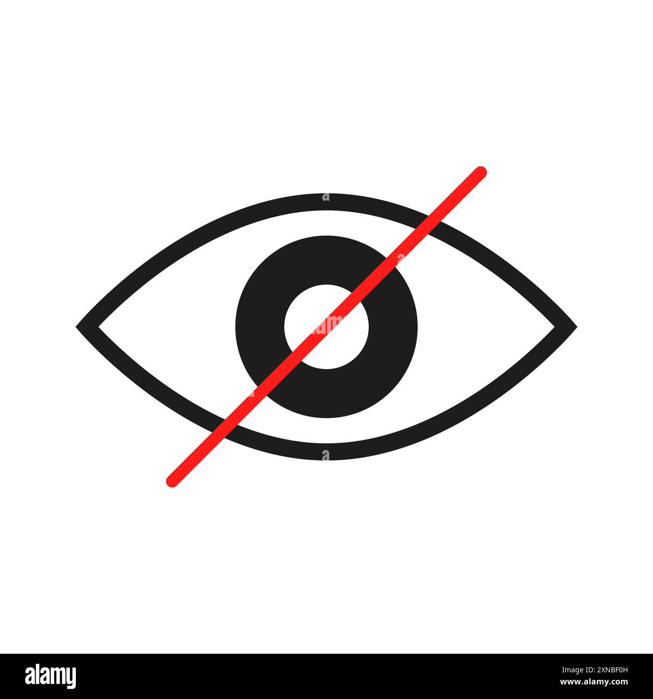 Eye slash icon Stock Vector Images - Alamy