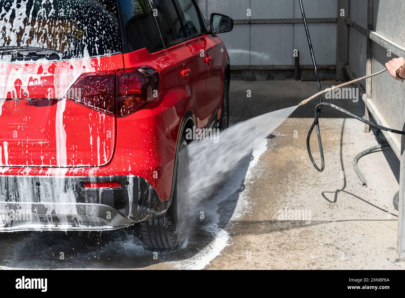 High pressure water jet car closeup hi-res stock photography and images ...