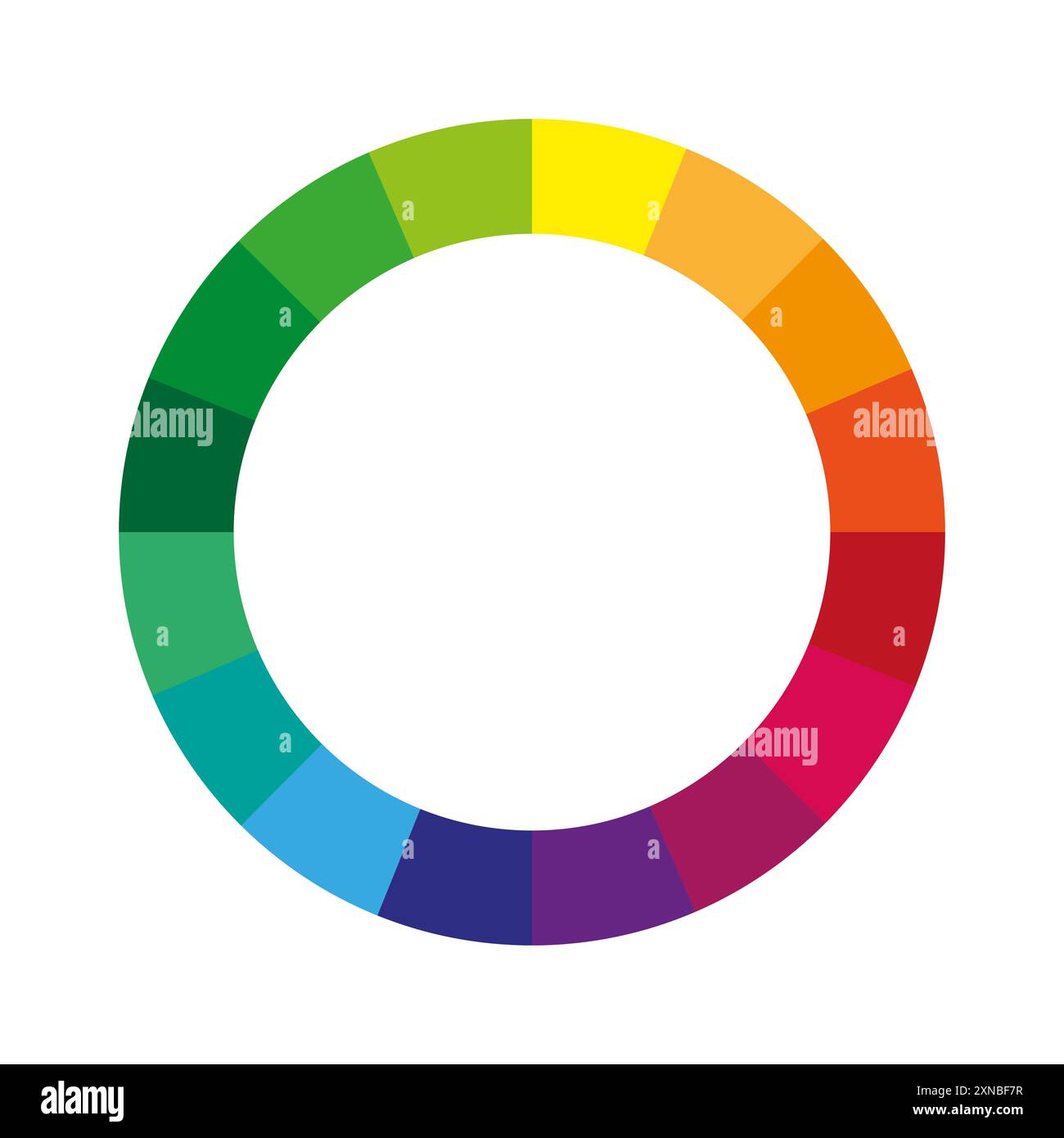 Color wheel ring. Gradient spectrum circle. Rainbow hues graphic ...