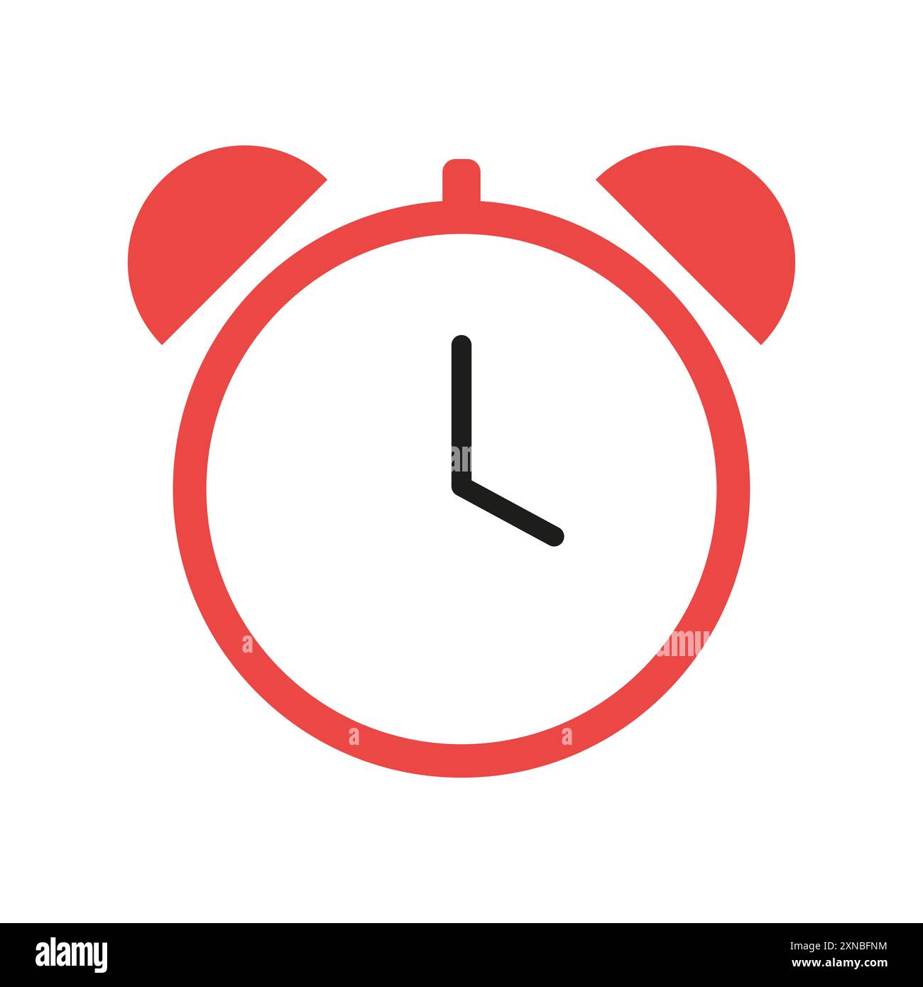 Red clock illustration Cut Out Stock Images & Pictures - Alamy